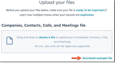Generate An Example Import File