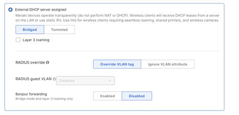 Solved Dynamic Vlan Assignment On Mr The Meraki Community