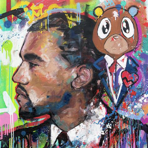 Peinture Puissante De Kanye West