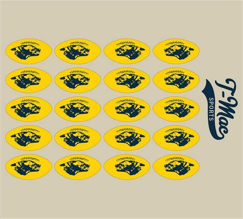 Michigan Wolverines Mini Football Helmet Award Decals Etsy
