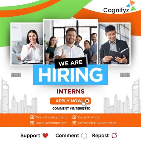 cognifyz technologies on linkedin wearehiring internship