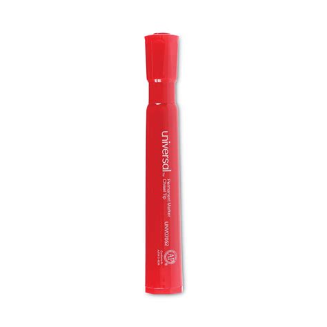 Unv07051 Chisel Tip Permanent Marker Broad Chisel Tip Black Dozen
