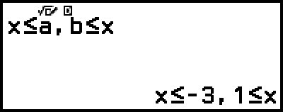 Inequality Calculations