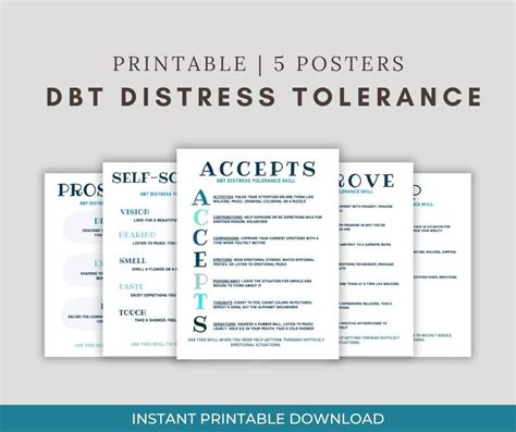 Dbt Skills Dbt Posters For Emotional Regulation Dialectic Behavioral
