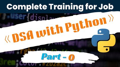 Part DSA With Python Syllabus Introduction Training Course YouTube