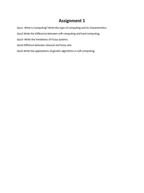 assignment 1 soft computing pdf