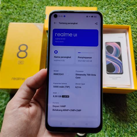 Jual REALME 8 5G SECOND 8 128 GB HP SECOND HANDPHONE SECOND HP SEKEN HP BEKAS HP MURAH Shopee