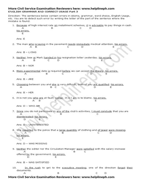 English Grammar And Correct Usage Part 3 Pdf