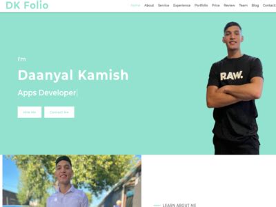 DevFolio Developer Portfolio Template