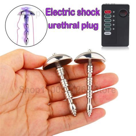 New Electric Shock Urethral Plug Stainless Steel Penis Plug Male Masturbators Urethral Catheter