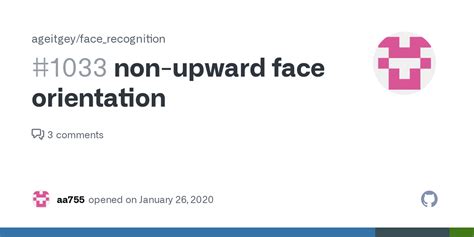 Non Upward Face Orientation · Issue 1033 · Ageitgeyfacerecognition