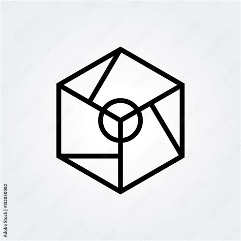 Abstract Hexagonal Symbol Stock Vektorgrafik Adobe Stock