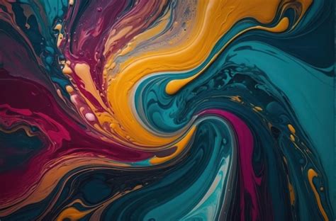 Premium Photo Abstract Swirl Of Vivid Colors