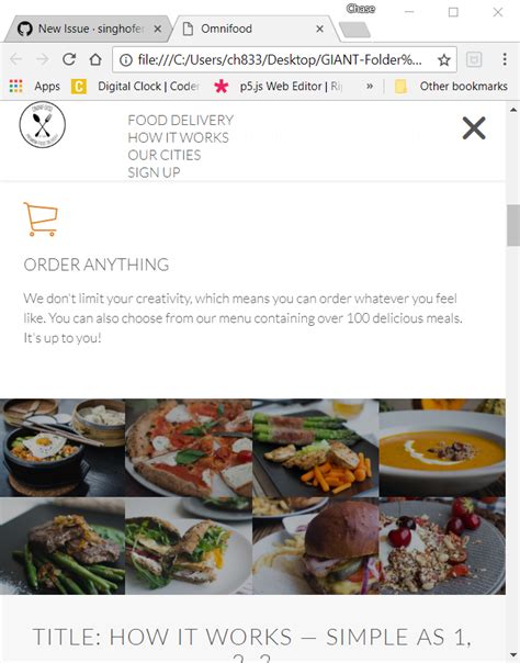 GitHub Singhofen Omnifood Restaurant Menu Restaurant Website Uses JQeury Vanilla JS Js