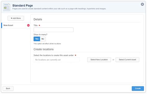 Asset Creation Wizard Edit Manuals Squiz Matrix 5 Documentation
