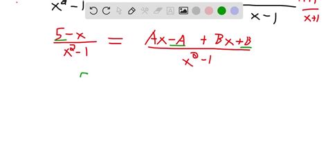 SOLVED Decompose The Given Rational Function Into Partial Fractions Calculate The Coefficients