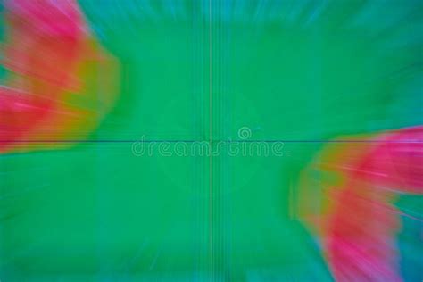 Abstract Green Background With Horizontal Blue Line And Vertical White Line With Blurred Colors