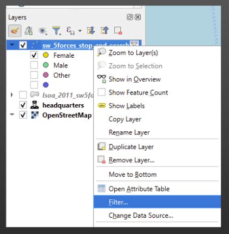 Filtering Data In QGIS HSMA Geographic Modelling And Visualisation