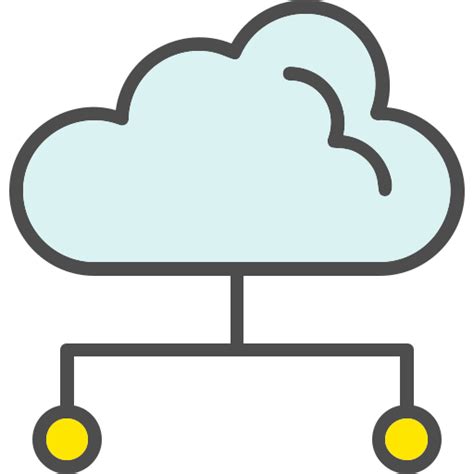 Cloud Storage Computing Database Server Sharing Icon Download On