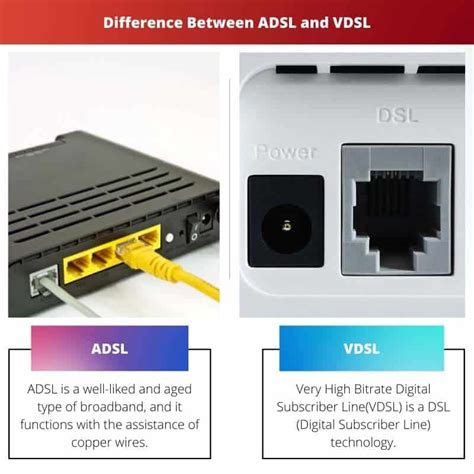 Adsl Vs Vdsl Diferencia Y Comparación