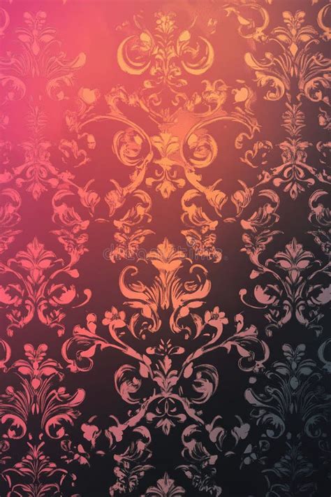 Elegant Damask Patterns For Formal Dinner Menus Stock Illustration Illustration Of Ornate