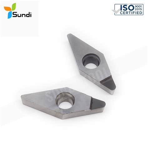 Sundi Cnc Machining Cutting Tool Diamond Turning Insert Pcd Carbide Milling Inserts For Cutter