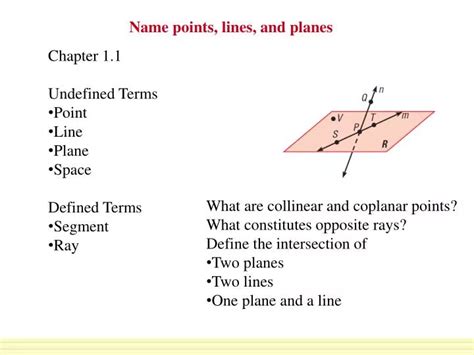 PPT Name Points Lines And Planes PowerPoint Presentation Free Download ID