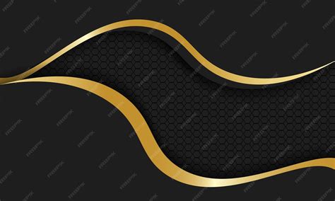 Premium Vector Vector Golden And Black Abstract Background Modern