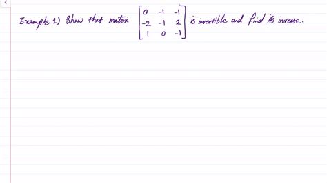 Labtube Elementary Linear Algebra Examples Of Finding The Inverse Matrix YouTube