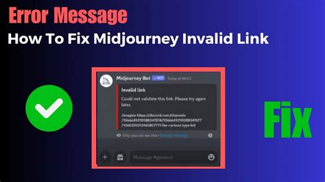 How To Fix Midjourney Invalid Link Error