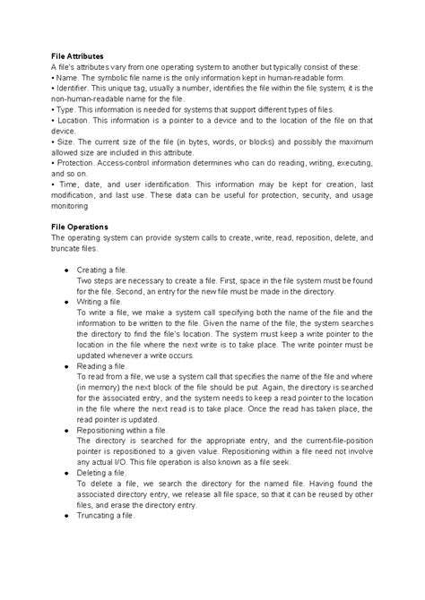 File Attributes Os 1 File Attributes A Files Attributes Vary From One Operating System To