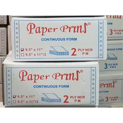 Continuous Form Paper Print 2 Ply 9 5 X 11 Kertas Komputer 2 Rangkap Full Bagi 2 Lazada