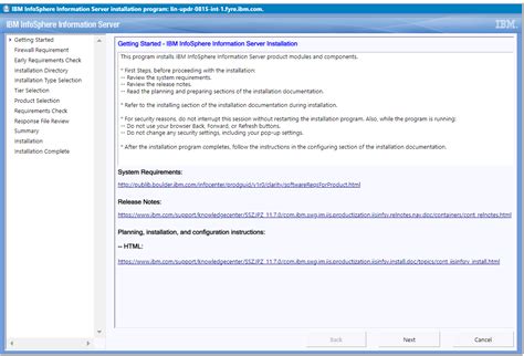 Instructions For Suite Install Of IBM InfoSphere Information Server