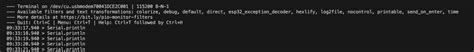 usb settings for logging with the esp32 s3 in platformio thingpulse
