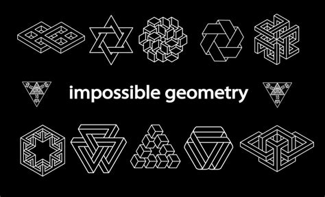 Premium Vector Impossible Geometry Symbols Vector Set