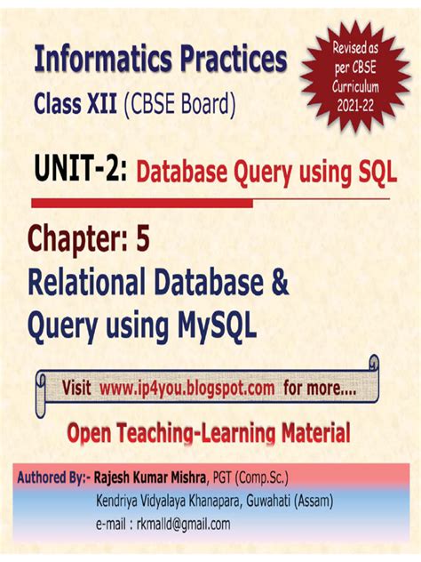 Mysql Notes Pdf