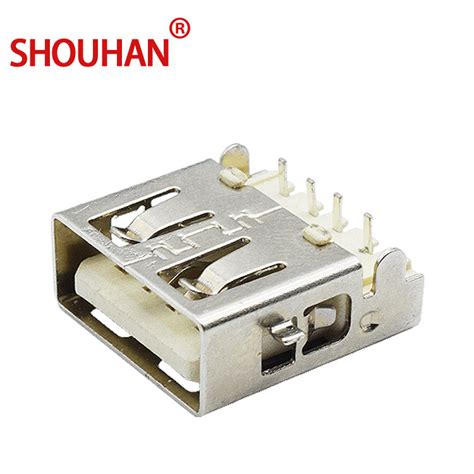 Usb Connector Female Socket Sink Pcb Mountng Usb Connector China Usb Connector And Usb Socket