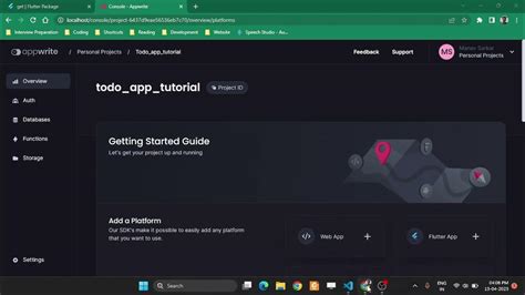 Appwrite Flutter Todo App Tutorial Part 1 Installation And Setup Youtube