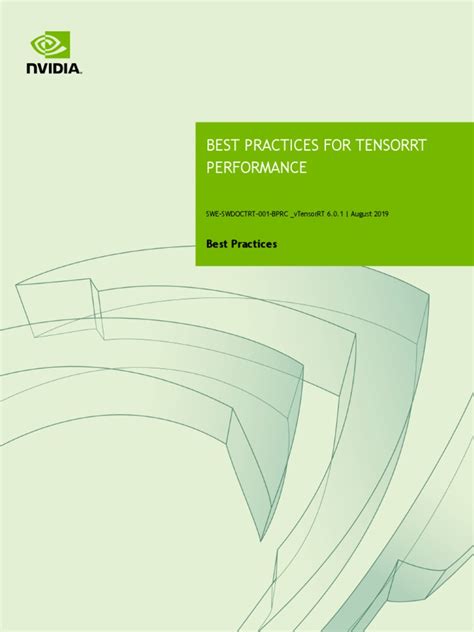 Best Practices For Tensorrt Performance Pdf Thread Computing Computer Network