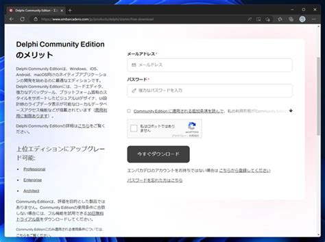 delphi 11 3 community edition のインストール delphi プログラミング ipentec