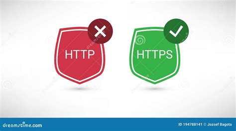 Secure And Insecure Symbol Right And Wrong Sign Correct And Incorrect Mark Cross And Check