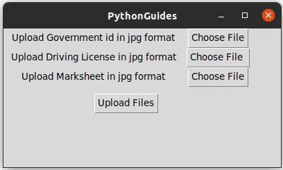 Upload A File In Python Tkinter Python Guides