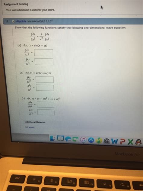 solved show that the following functions satisfy the