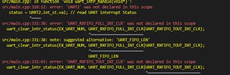 Sudden Errors After Updating To Espressif Framework Version IDE X Arduino Forum
