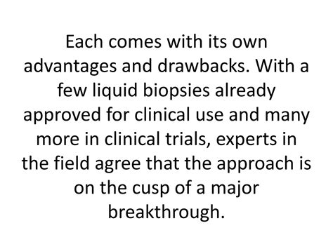 Liquid Biopsies Learn About The Newer Ways Of Diagnosing Malignancy Ppt