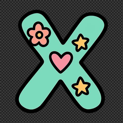 Png Playful Letter X Illustration Free Png Rawpixel