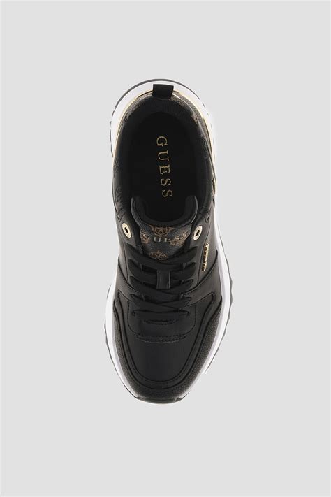 Женские черные кроссовки Guess FL8DDY.ELE12;BLACK — Ultrashop