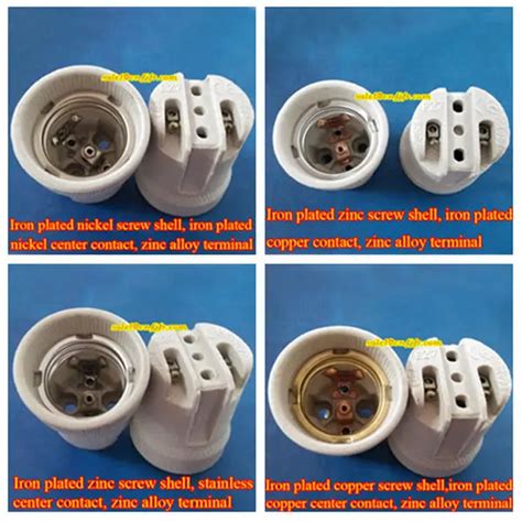 CE RoHS Listed South American Ceramic Screw Shell Porcelain E27 Lampholder View E27 Lampholder