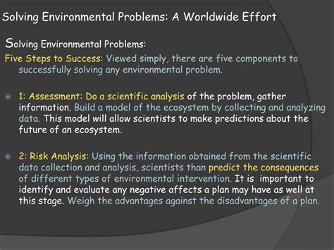 ppt biology 18 3 solving environmental problems powerpoint