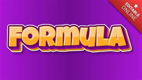 formula text effect generator